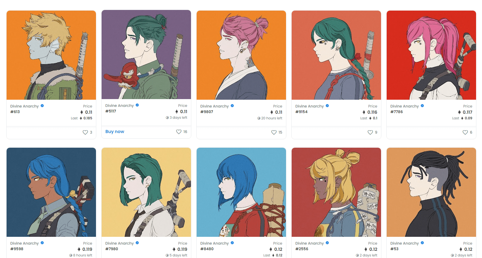 Anime Themed NFT Projects | Crowdcreate