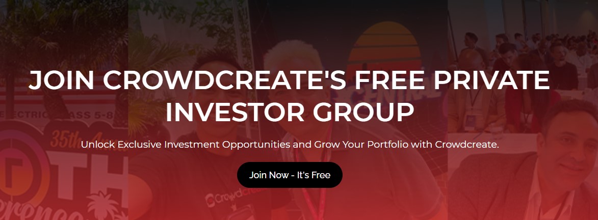 Join Crowdcreate Free Private Investor Group | Crowdcreate